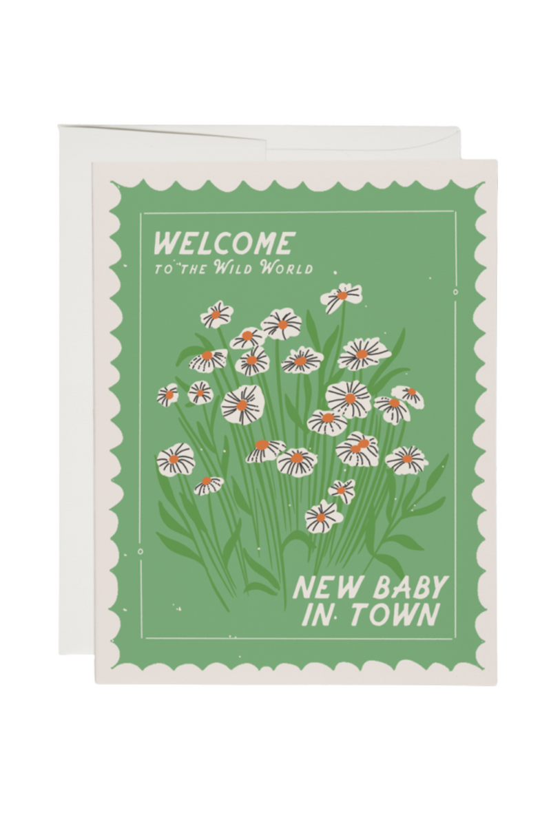 Red Cap Wild World Baby Card – Parc Shop